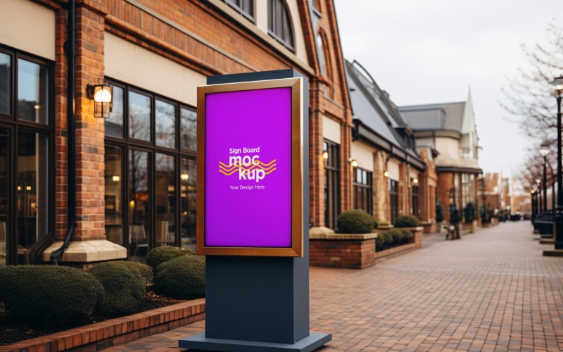 Roadside Sign Board For Advertisement 01 - TemplateMonster