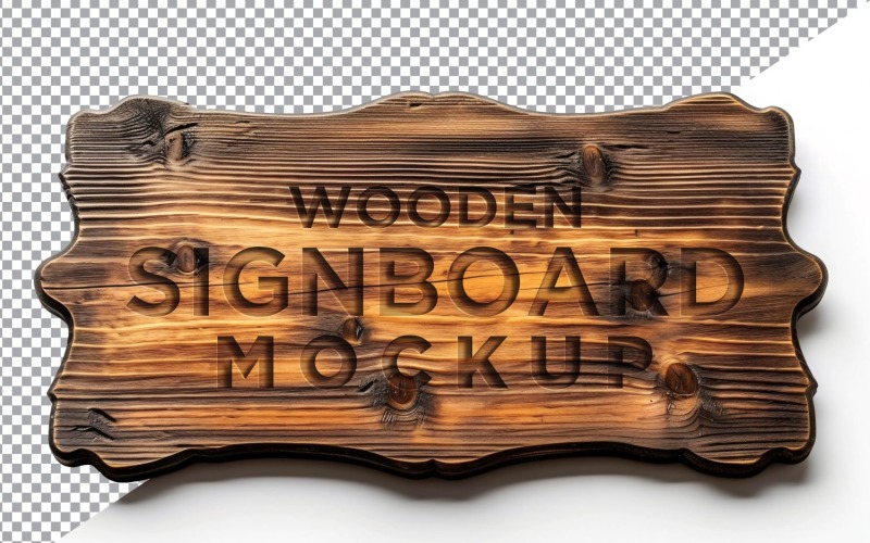Vintage Wooden Signage Mockup Template 70 - TemplateMonster
