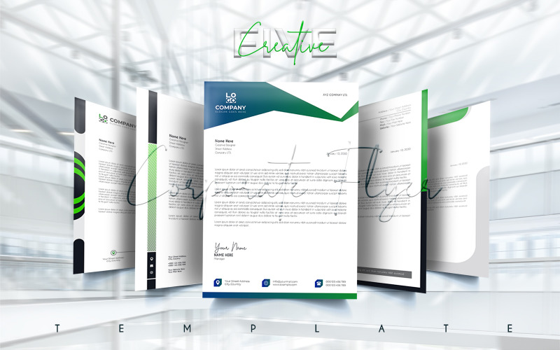 Professional Business Letter Head Design. - TemplateMonster