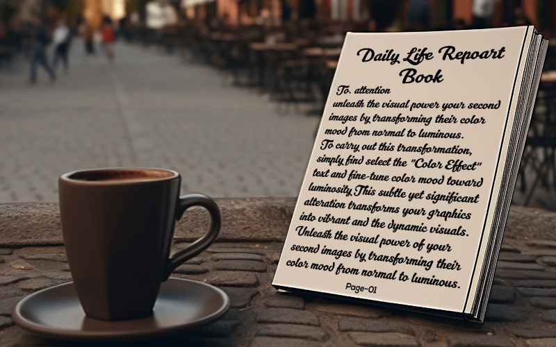 Hand writing book mockup_writing repoart mockup_ hand writing mockup