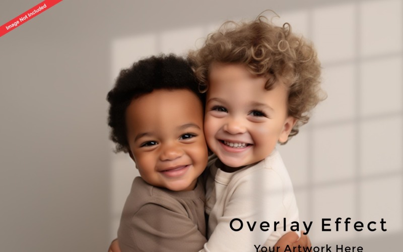 Maqueta de efecto de superposición de sombra de luz solar de Windows 366