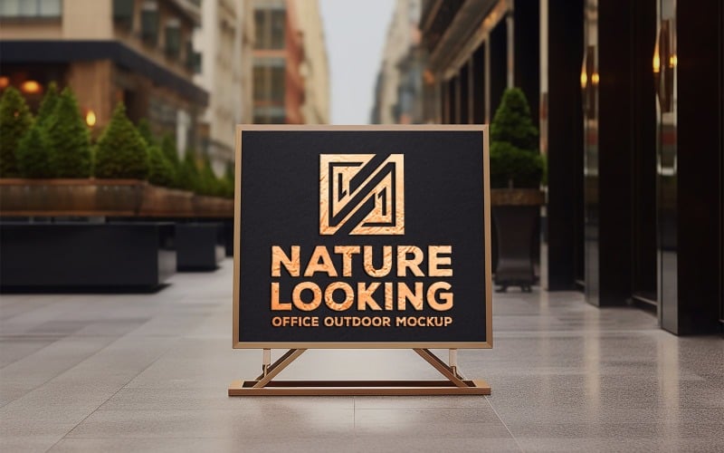 Outdoor board mockup | store outside board mpckup | sign board mockup ...