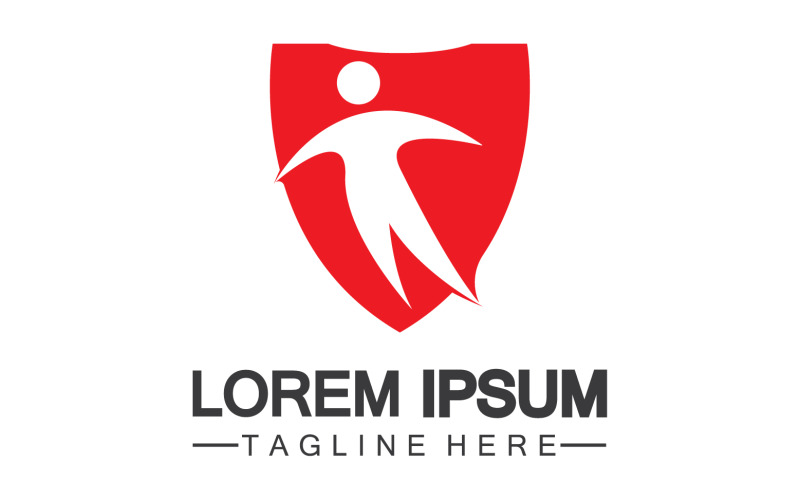 Security shield people success logo v8 - TemplateMonster