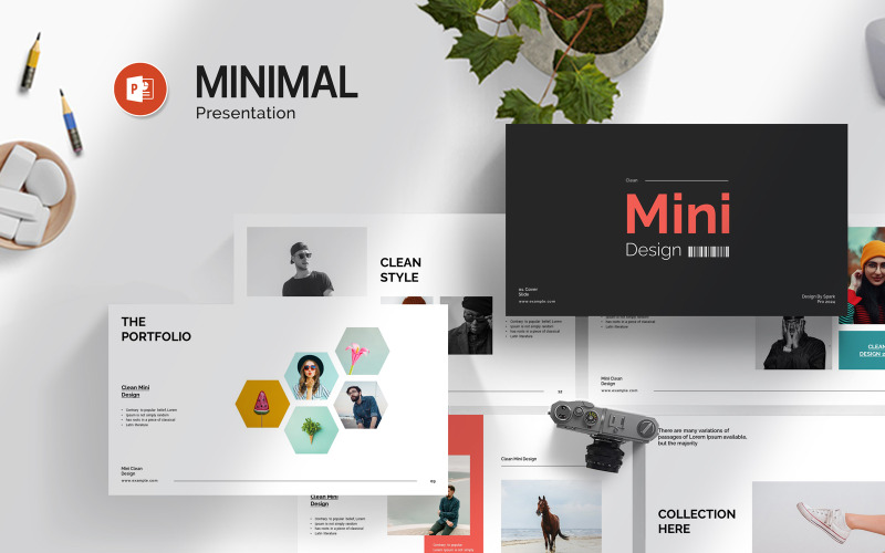 Conception de modèle mini PowerPoint - TemplateMonster