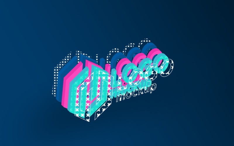 Multi Layer Logo Mockup Template #401391 - TemplateMonster