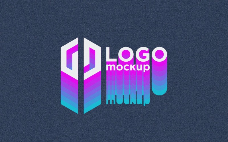 Multi Color Logo Mockup Template #401410 - TemplateMonster