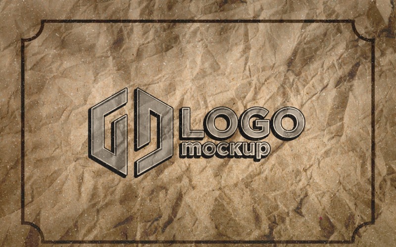 Vintage Logo Mockup Template . #401436 - TemplateMonster