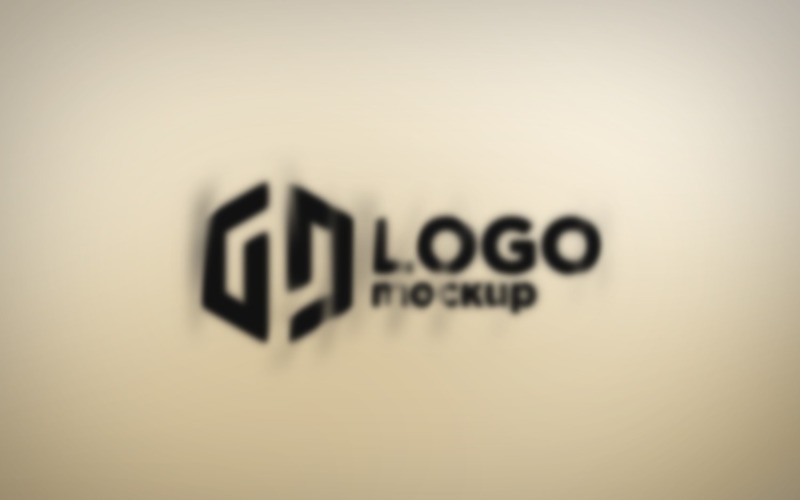 Blur Logo Mockup Template 01 #401530 - TemplateMonster