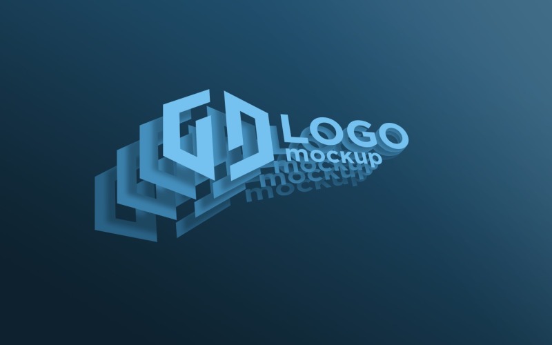 Falling Paper Logo Mockup Template #401528 - TemplateMonster