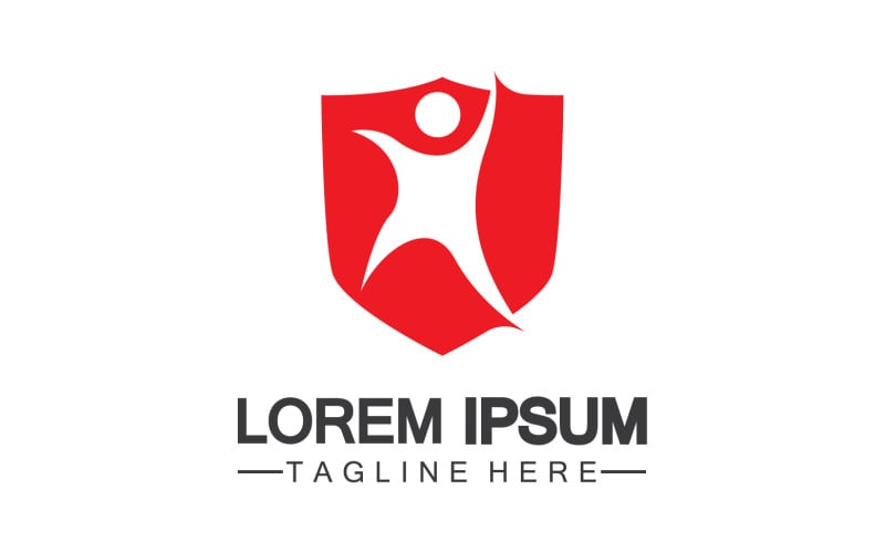 Security shield people success logo v14 - TemplateMonster