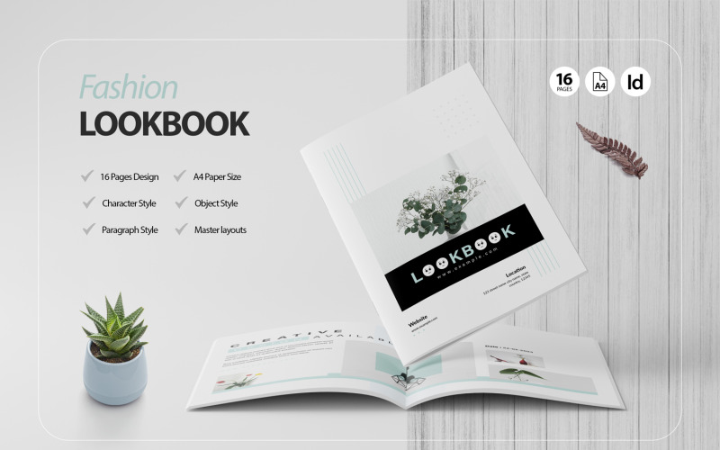 Fashion Lookbook Template Layout #346832 - TemplateMonster