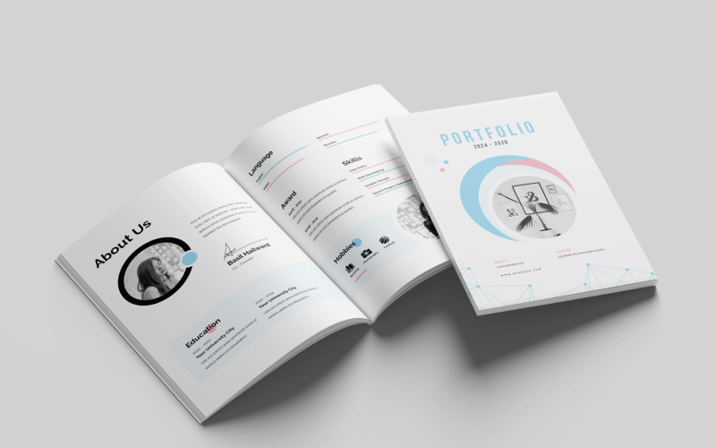 Modèle de conception de portfolio créatif 2 - TemplateMonster