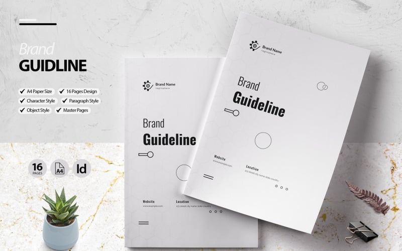 Brand Guideline Design Template v2 #402185 - TemplateMonster