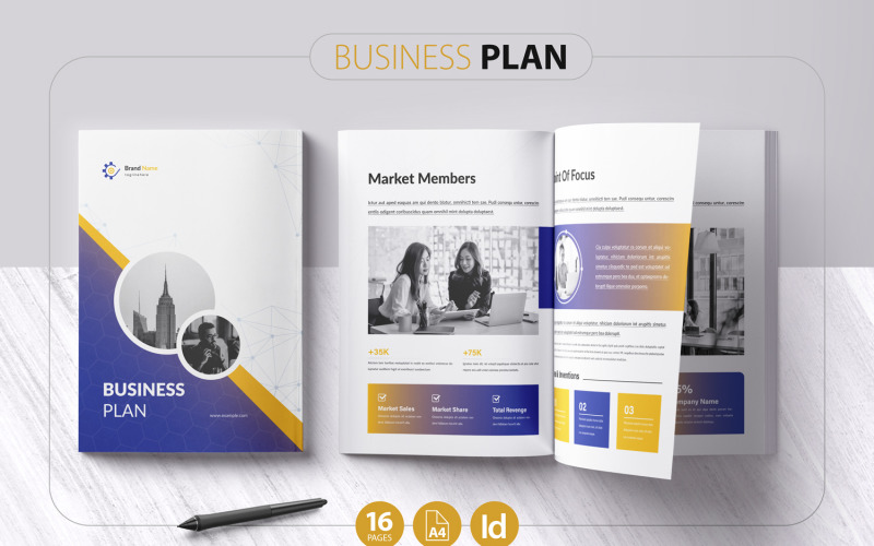 Business Plan - Brochure Template #402174 - TemplateMonster