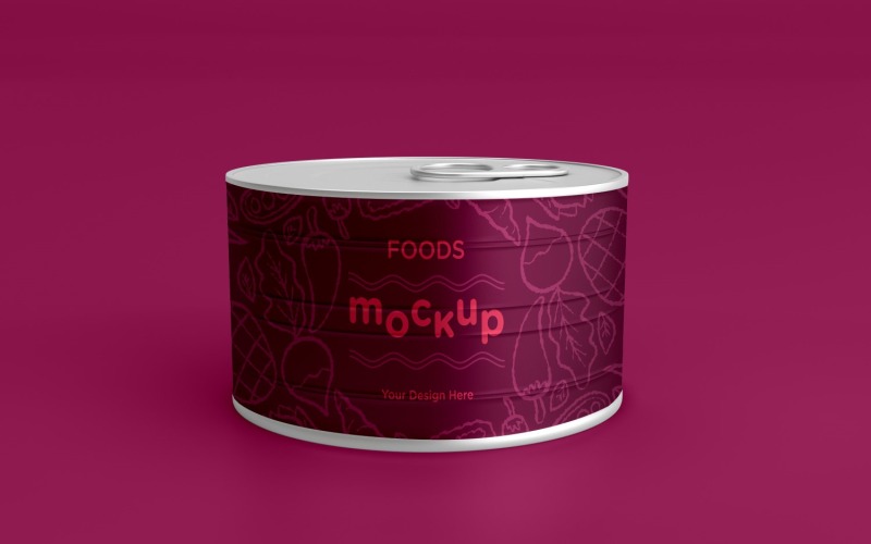 Food Tin Can Mockups PSD 10 #402135 - TemplateMonster