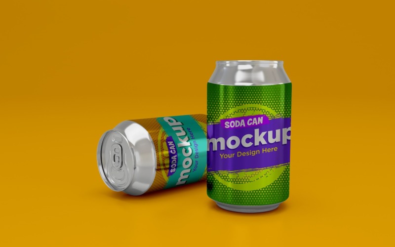 Beverage Can Mockups Design 04 #402217 - TemplateMonster