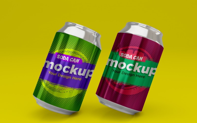 Metal Can Packaging Mockup 01 #402208 - TemplateMonster