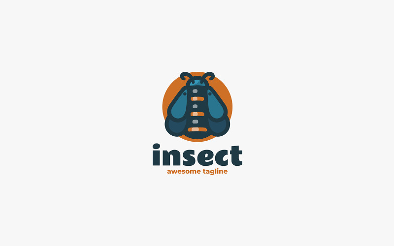 Insect Simple Mascot Logo 1 #402354 - TemplateMonster
