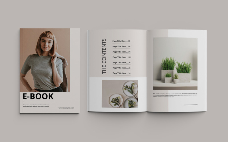 Modèle de magazine eBook__ #402362 - TemplateMonster