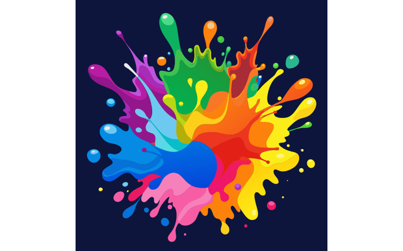 Splash Design Illustrator Vector #20 - TemplateMonster