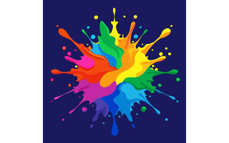 Splash Design Illustrator Vector #21 - TemplateMonster
