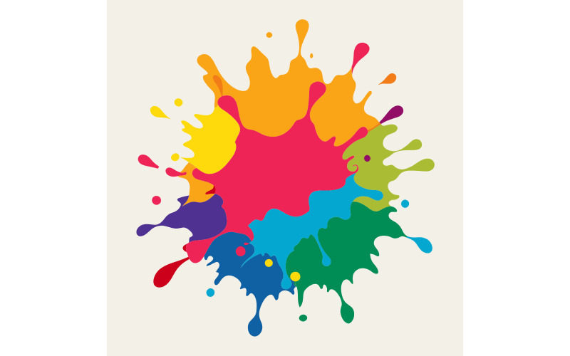 Splash Design Illustrator Vektör #30 - TemplateMonster