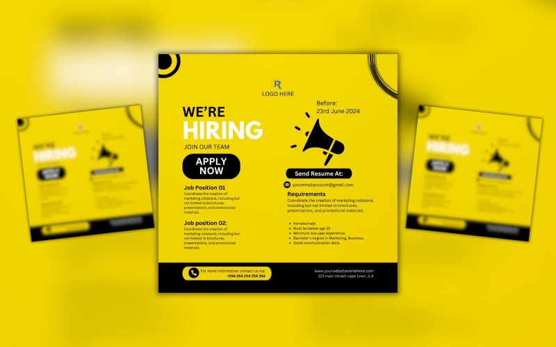 Onboarding Canva Hiring Design Template - TemplateMonster