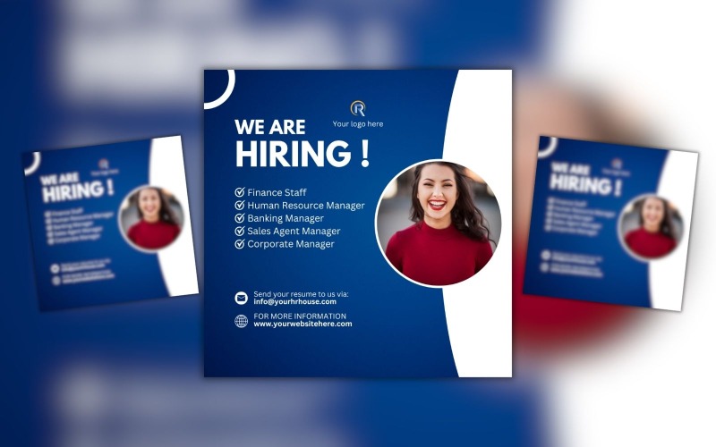 Staffing Canva Hiring Design Template - TemplateMonster