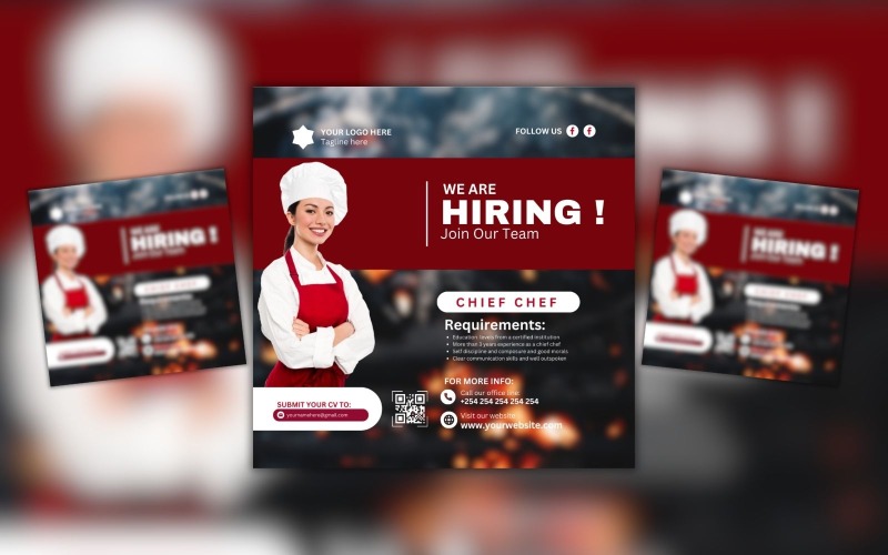 Recruiting Canva Design Template #403280 - TemplateMonster