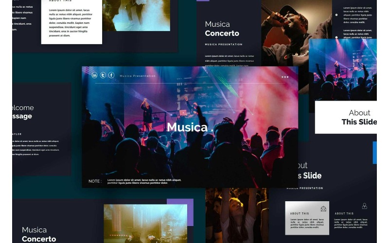 Modèle de présentation PowerPoint Musique - TemplateMonster Modèle de présentation PowerPoint Musique - TemplateMonster