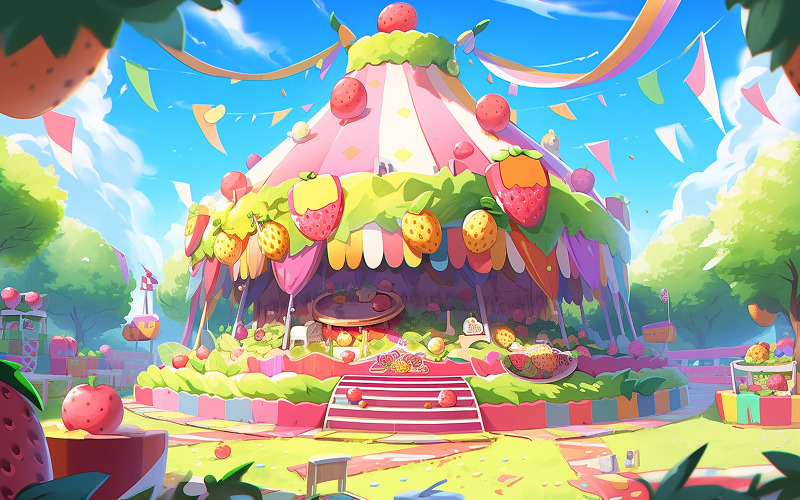 Fruits festival background_tropical fruits festival background_tropical ...