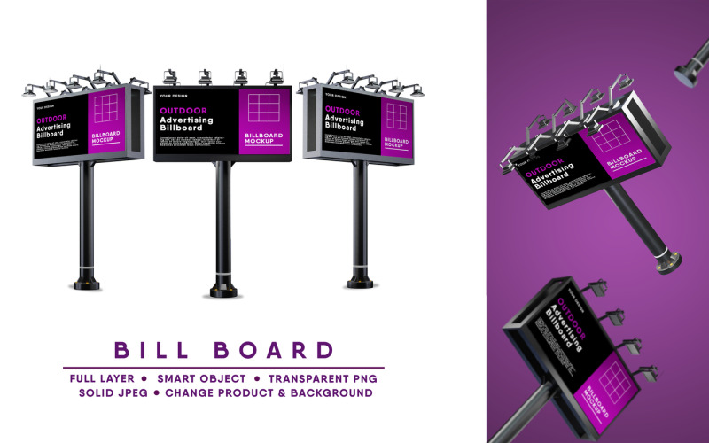 Billboard Mockup I Easy Editable #404233 - TemplateMonster
