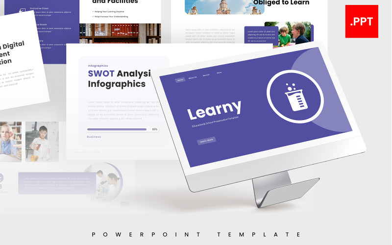 Learny – Education PowerPoint Template - TemplateMonster