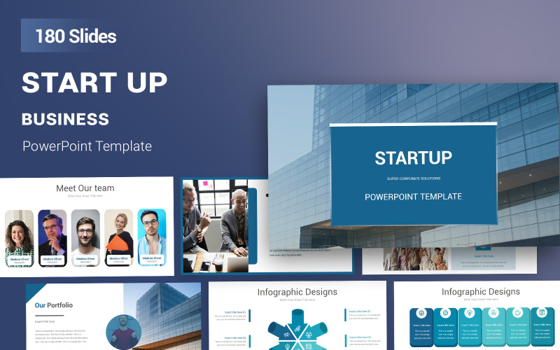 START UP - Modello PowerPoint aziendale - TemplateMonster
