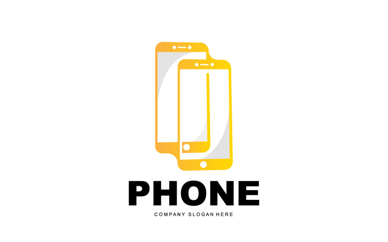 Smartphone Logo Vector Modern Phone DesignV26