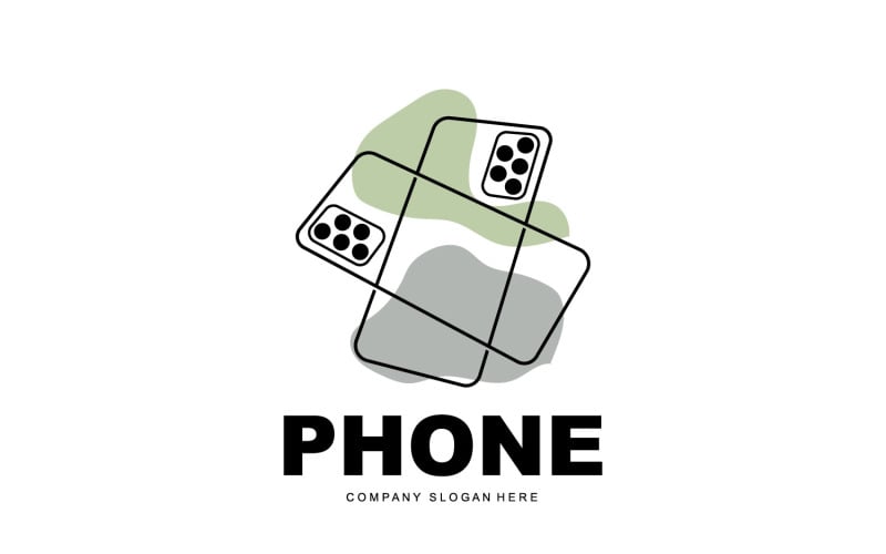 Smartphone Logo Vector Modern Phone DesignV29