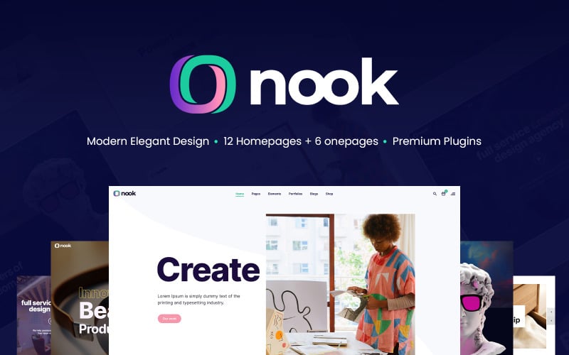 Nook - Tema moderno de WordPress multipropósito