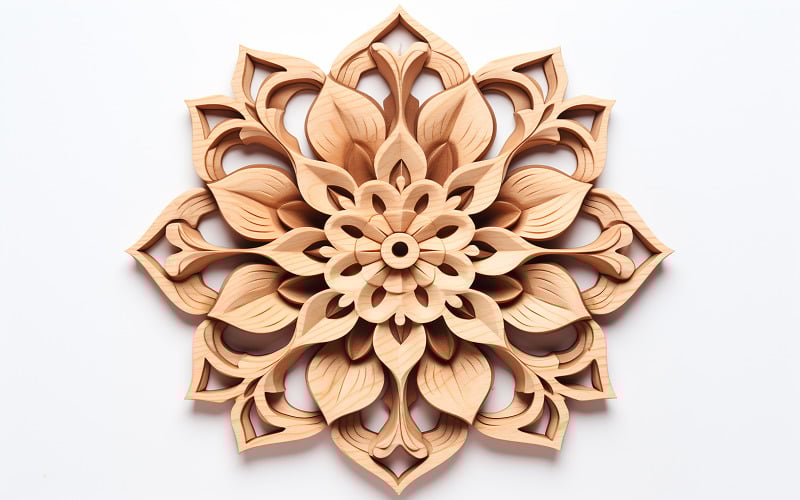 Wooden flower art_3d wooden floral art design