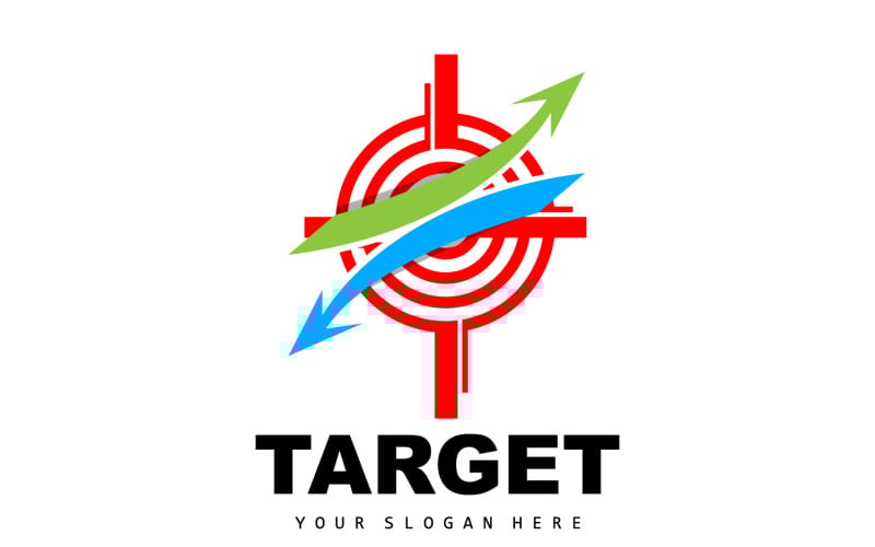 Target Logo Arrow Shooting DesignV9 #405727 - TemplateMonster