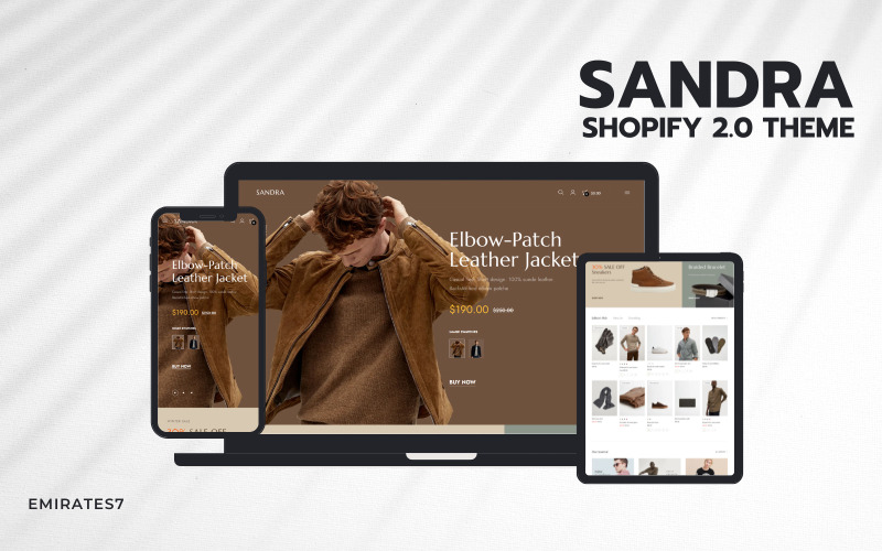 Sandra - Tema premium de moda Shopify 2.0 - TemplateMonster