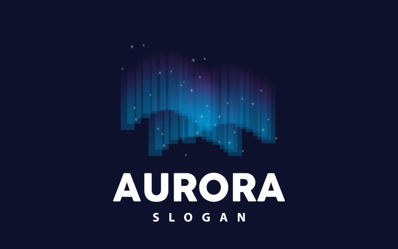 Aurora Light Wave Sky View LogoV25 #406042 - TemplateMonster