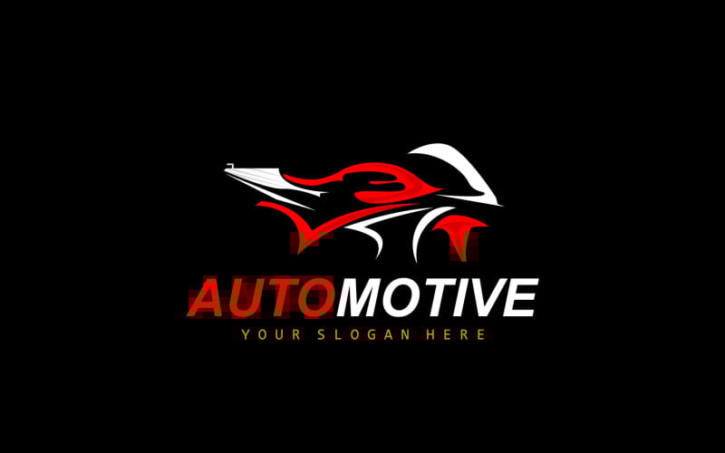 Motorcycle Logo MotoSport Vehicle Vector v6 - TemplateMonster