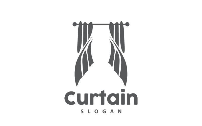 Basit Ev Dekorasyonu Perde Logo TempletV12 - TemplateMonster