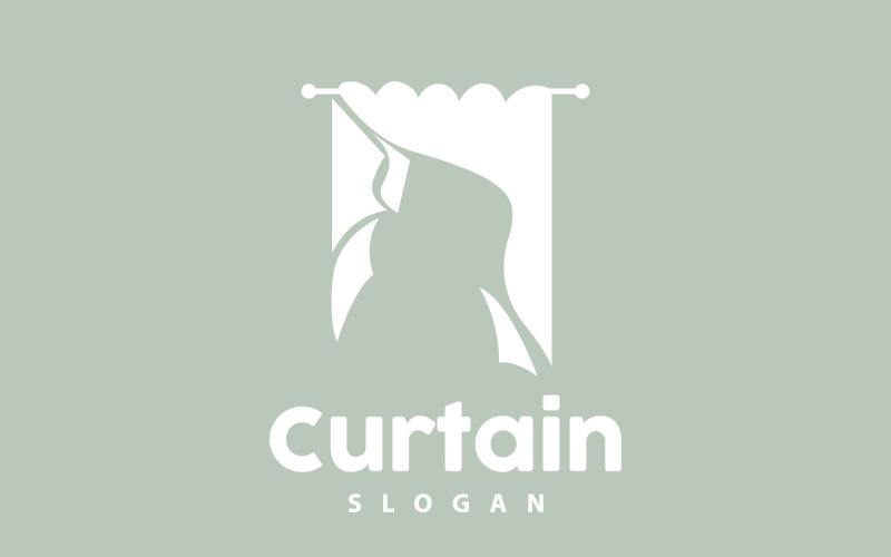 Basit Ev Dekorasyonu Perde Logo TempletV6 - TemplateMonster