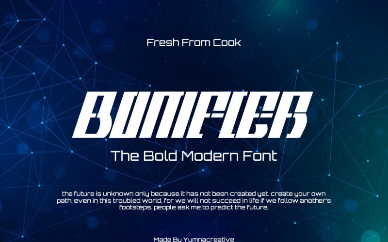 Bomfier - Bold Modern Font #407159 - TemplateMonster