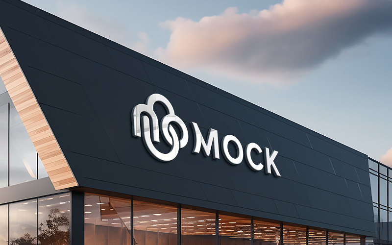 Front sign logo mockup psd design #407243 - TemplateMonster