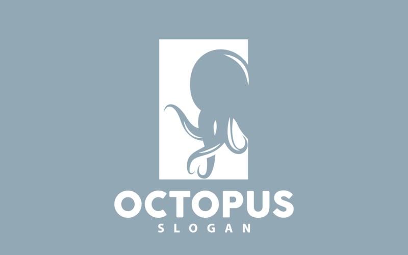 Octopus Logo Old Retro Vintage DesignV11 - TemplateMonster
