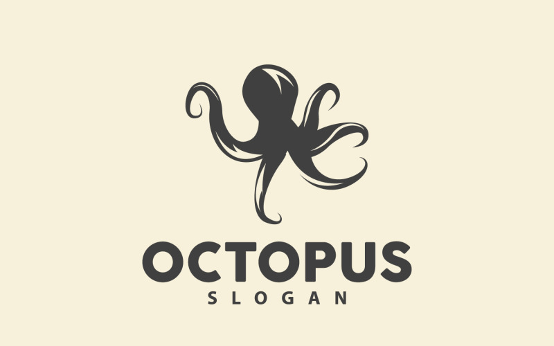 Vintage Octopus Logo Octopus Drawing Seafood Ocean Logo Vintage Vector