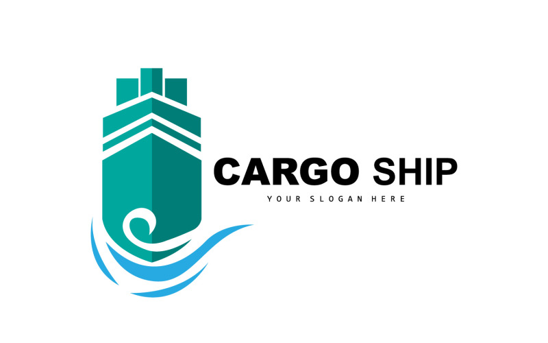 Cargo Ship Logo Fast Cargo Shipv3 #407360 - TemplateMonster