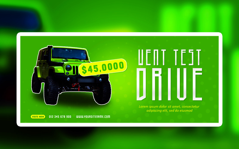 Premium PSD Advertisement banner design - TemplateMonster